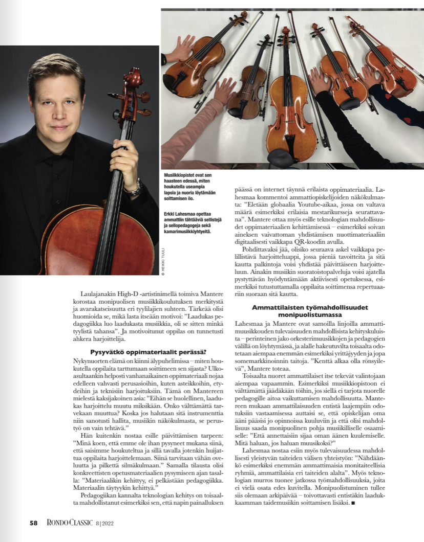 Rondo Classic elokuu 2022 Mestari & Kisälli -artikkeli – HEIDI.FI